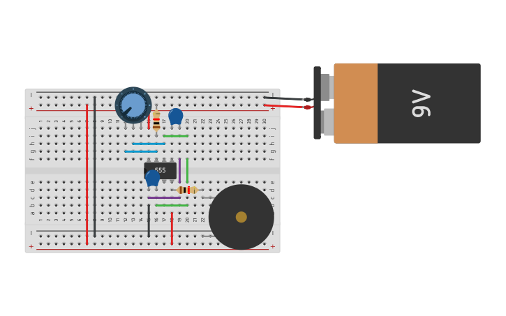 Circuit Design Tone Generator 555 Timer Tinkercad
