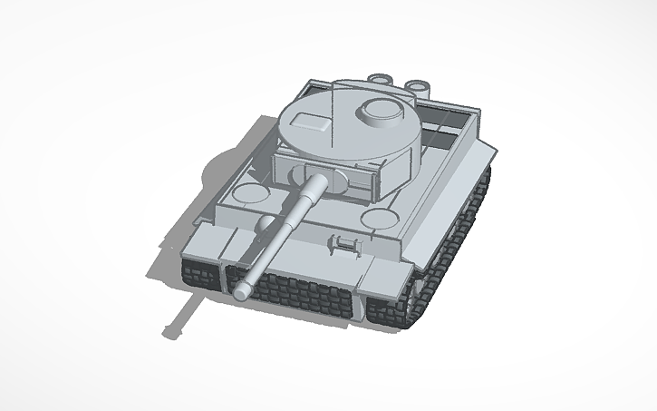 3D design tank - Tinkercad