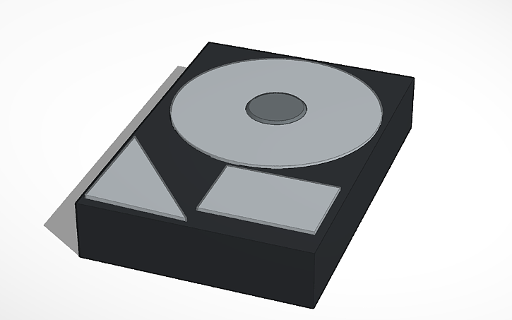 3D design hard drive - Tinkercad
