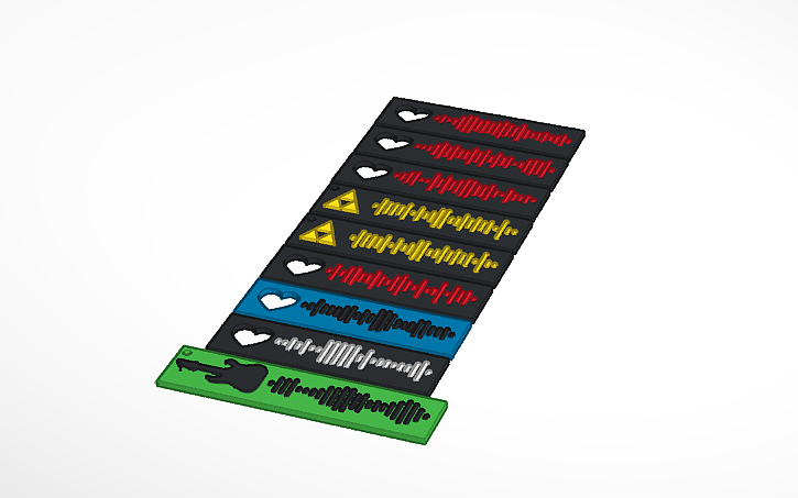 3D design Spotify codes - Tinkercad