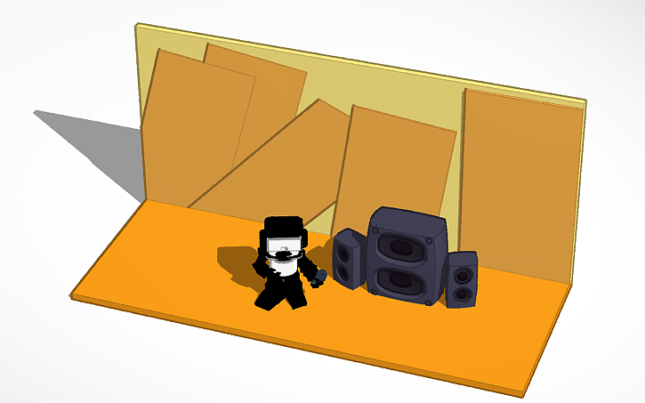 3D design Tankman - Tinkercad