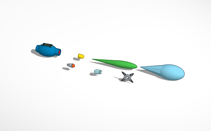 3D design Mega Buster - Tinkercad