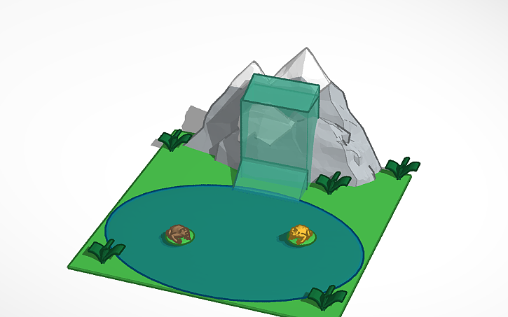 3D design Waterfall - Tinkercad