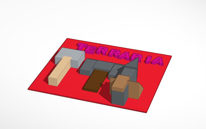 3D design terraria - Tinkercad