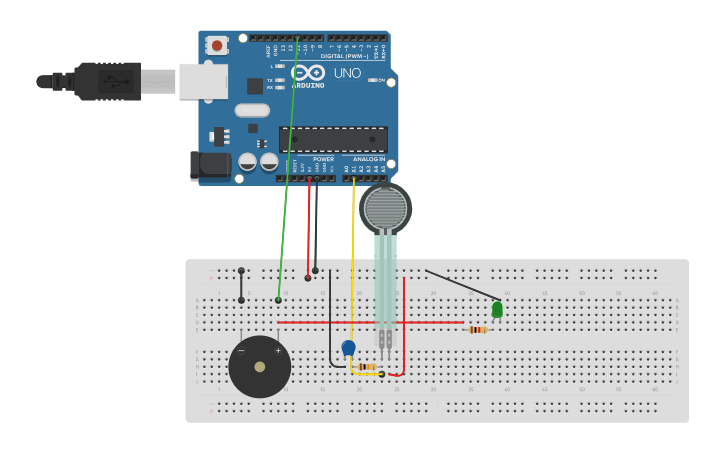 Circuit Design Capacitive Force Sensor Tinkercad
