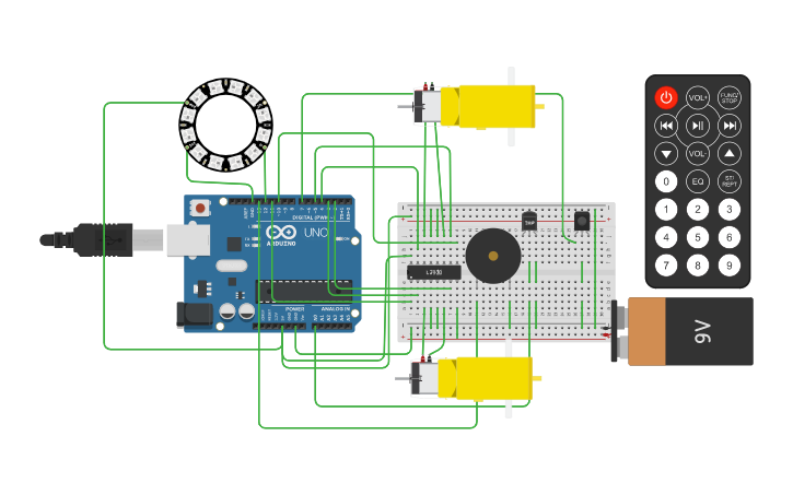 Circuit design Projeto final - Tinkercad