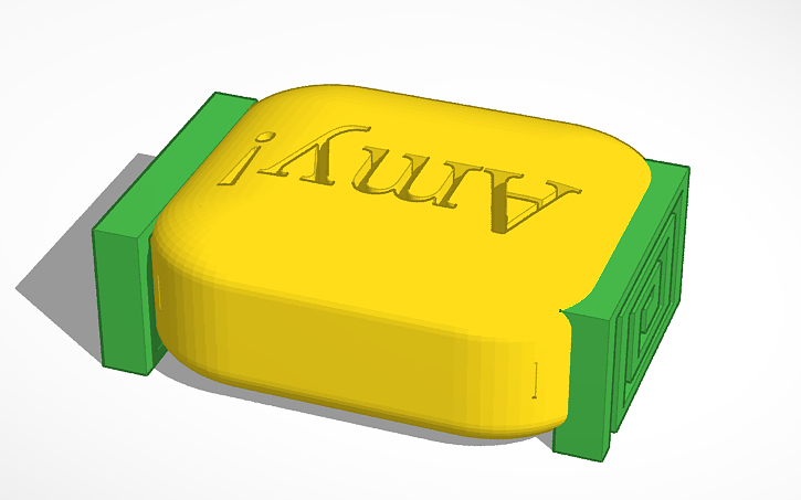 3D design Key ring - Tinkercad