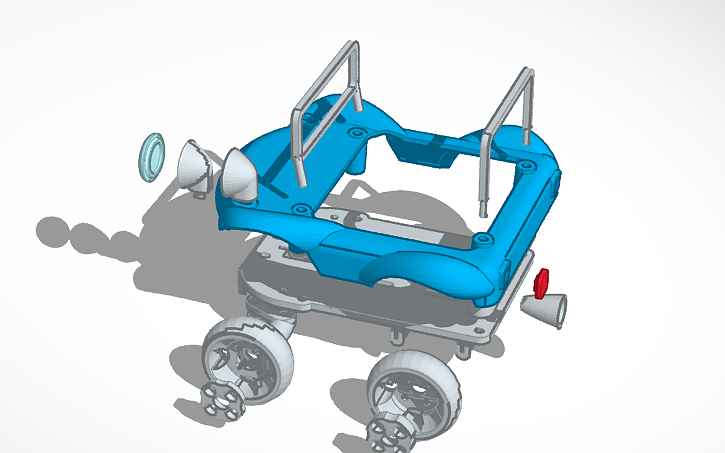 3D design Blue Buggy - Tinkercad