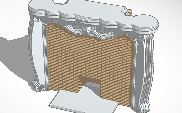 3D design Fireplace—White Rabbit—Moscow - Tinkercad