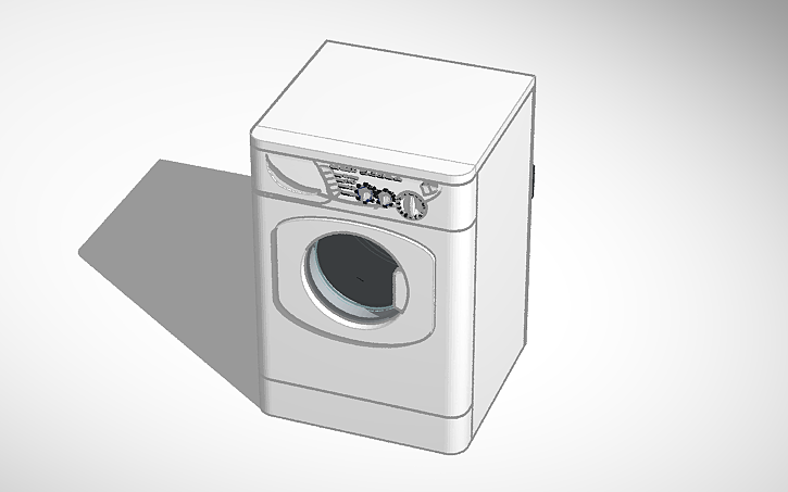 3D design White Hotpoint WD440 Washing Machine | Tinkercad