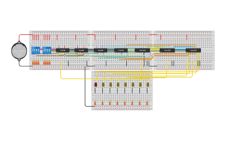 Circuit Design Multiplicador De 4 Bits Tinkercad