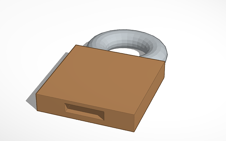 3D design Home lock - Tinkercad