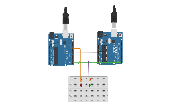 Circuit design UART FINAL | Tinkercad