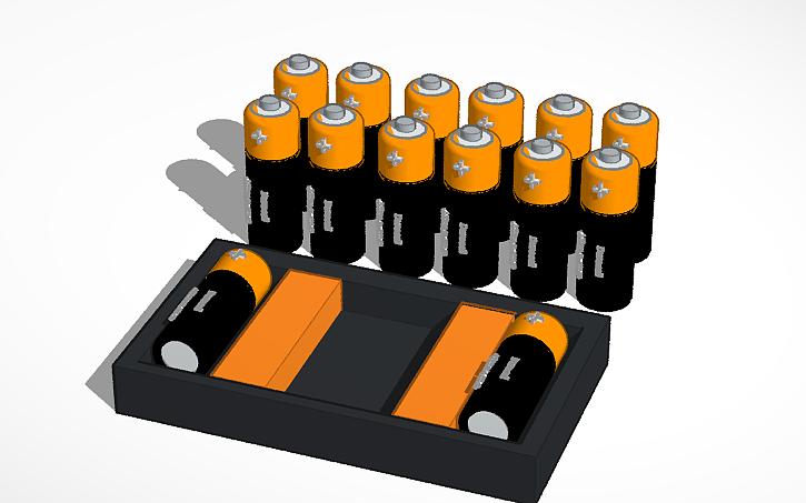 3D design Duracell Batteries - Tinkercad