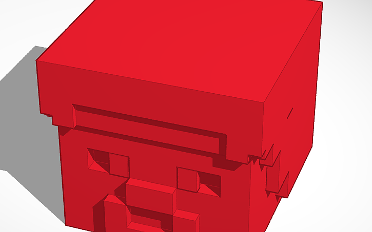 3D design Minecraft Steve - Tinkercad