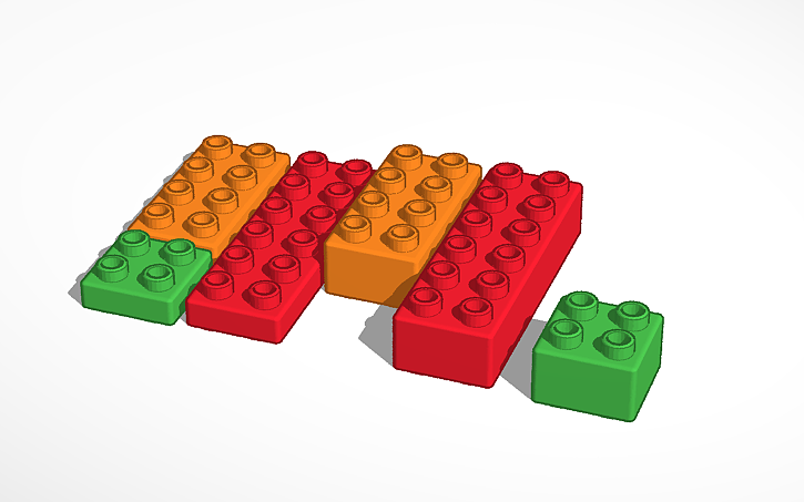 3D design Interlocking Blocks - Tinkercad