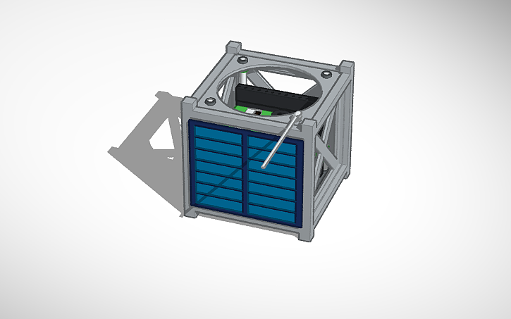 3D design CubeSat - Tinkercad