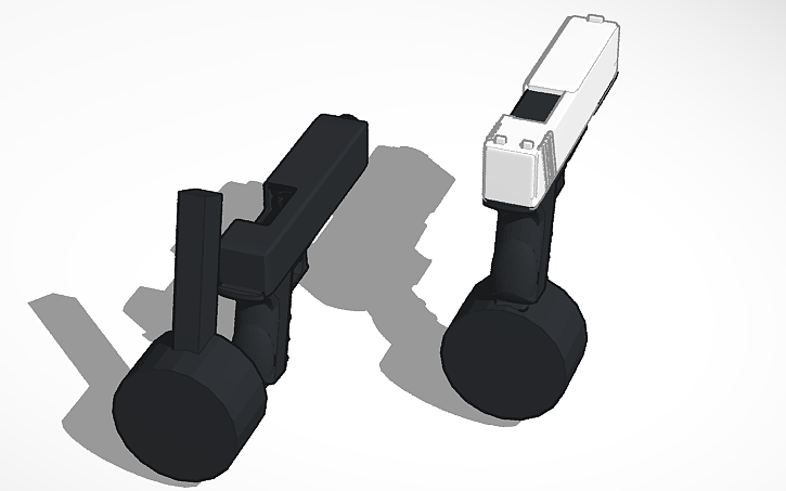 3D design glock 17 /white,black/ WITH PROTOTYPE | Tinkercad