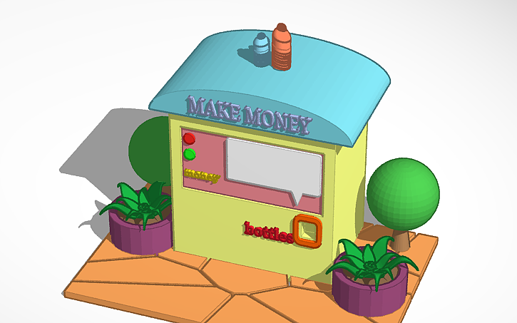 3D design 57-29 ตู้เก็บขวดน้ำ Make money | Tinkercad