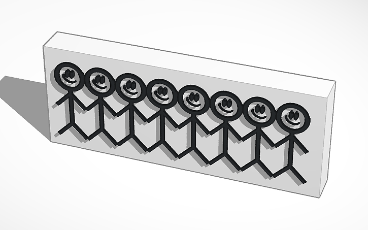 3D design stickman chain | Tinkercad