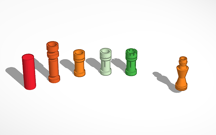 3D design Chess rook build | Tinkercad