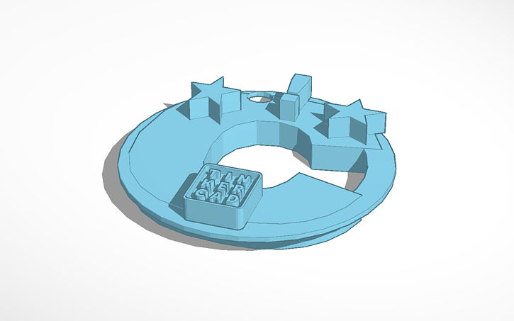 3D design keyring celeste | Tinkercad