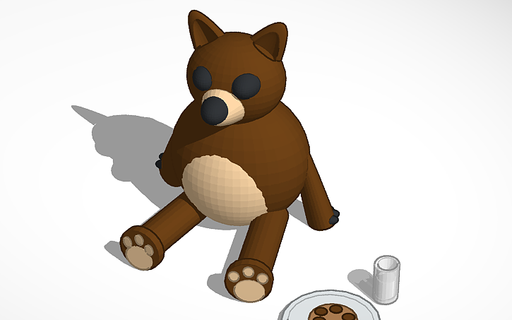 3D design teddy bear | Tinkercad