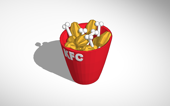 3D design KFC - Tinkercad