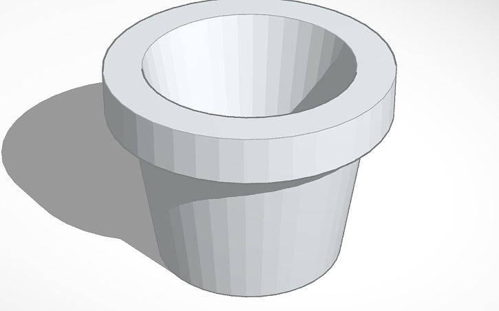 3D design Simple Flower Pot | Tinkercad