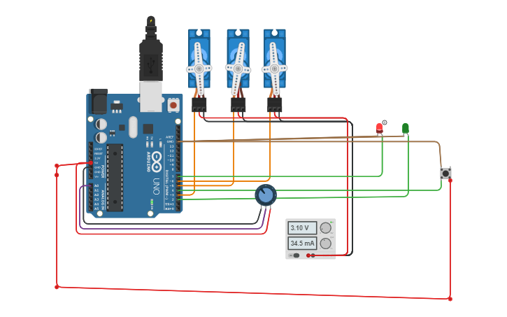 Circuit design PharmaAid Pill Dispenser - Tinkercad