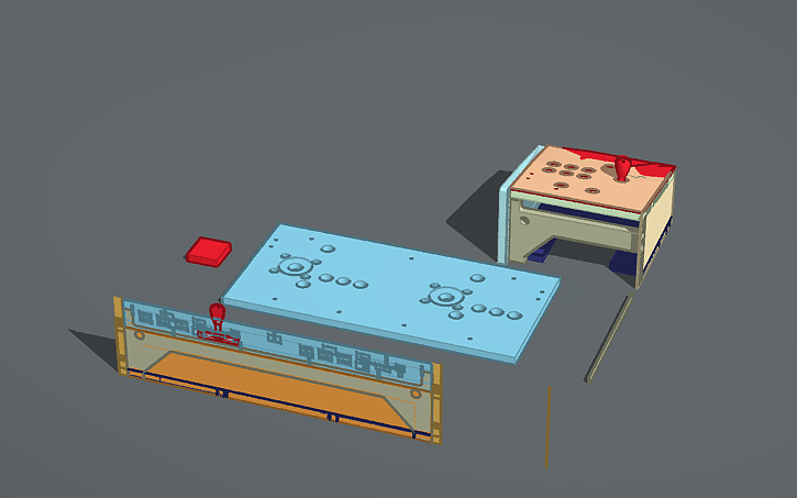 3D design arcade box - Tinkercad