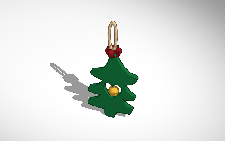 3D design Ugly Christmas Tree Ornament - Tinkercad