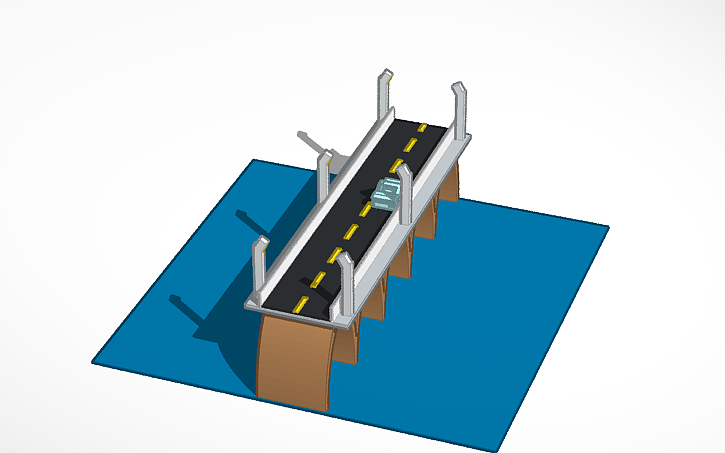 3D design Arch bridge 7th | Tinkercad