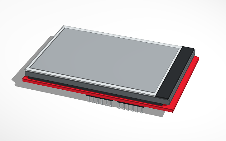 3D design 3.5 TFT LCD for Arduino UNO | Tinkercad