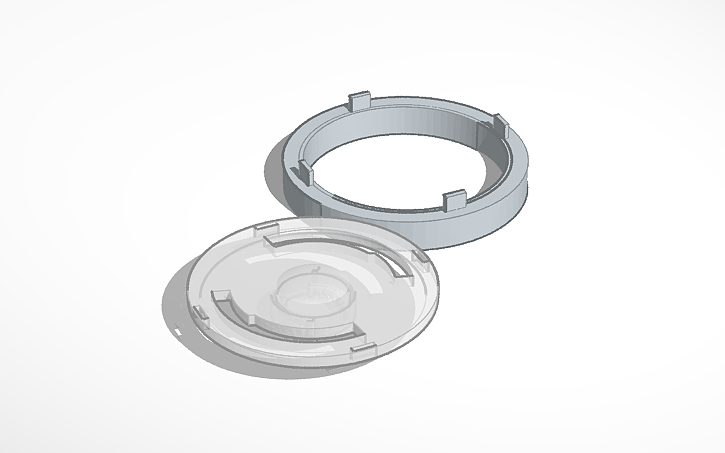 3D design beyblade dual layer template MK 2 - Tinkercad