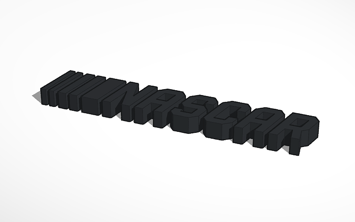 3D design Nascar Logo | Tinkercad