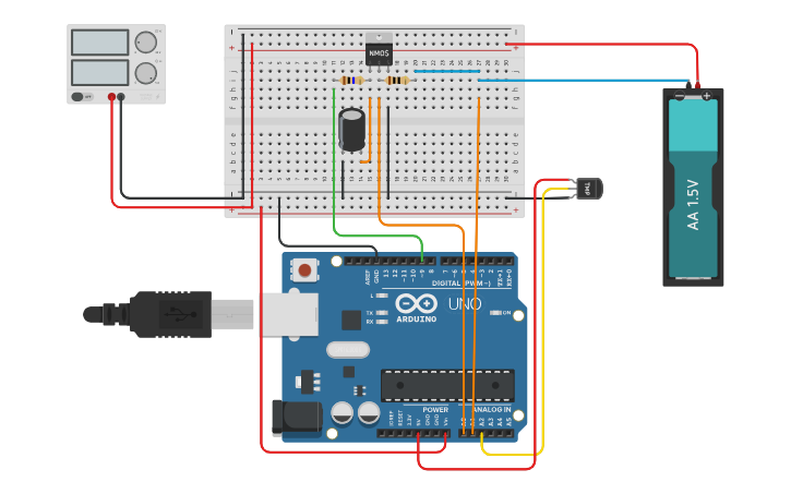Circuit Design Arduino Battery Charger Tinkercad 4108