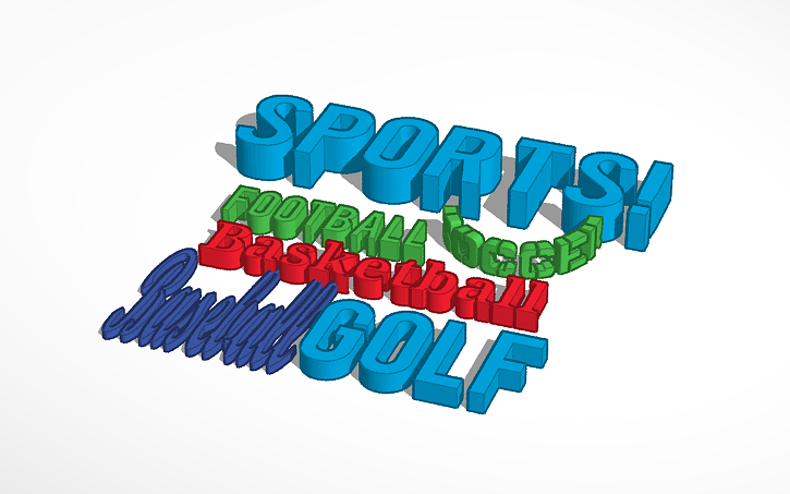 3D design Sports! | Tinkercad