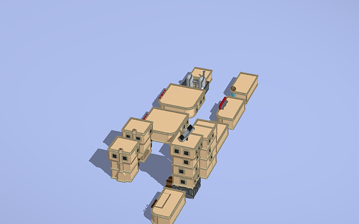 3D design hehe buildings - Tinkercad