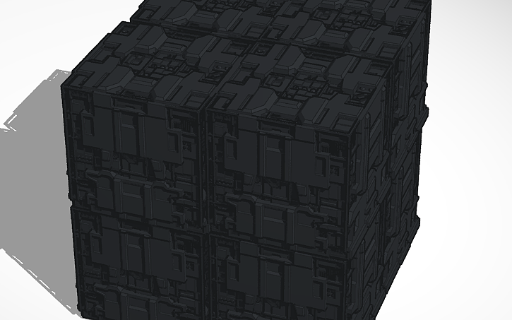 3D design borg tactical fusion cube - Tinkercad