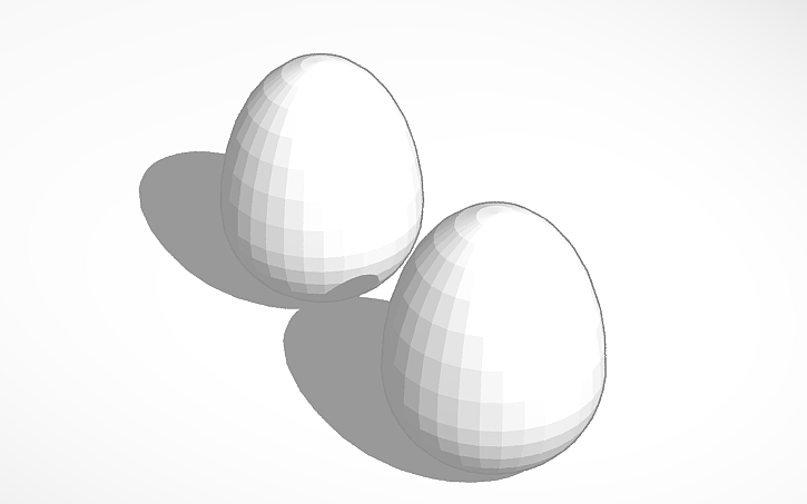 3D design ZEN EGGS - Tinkercad