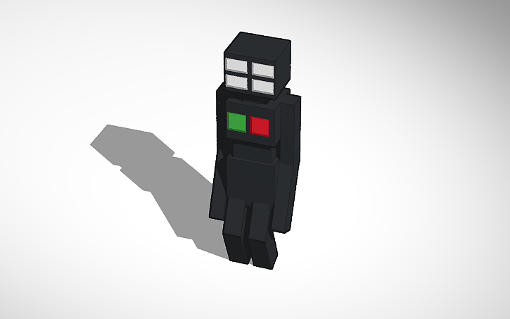 3D design Horror Character 2 Minecraft - Tinkercad