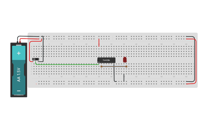 Circuit design Activity 1: Not Gate | Tinkercad