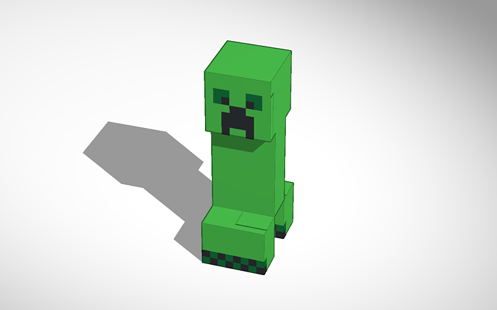 3D design Minecraft Creeper - Tinkercad