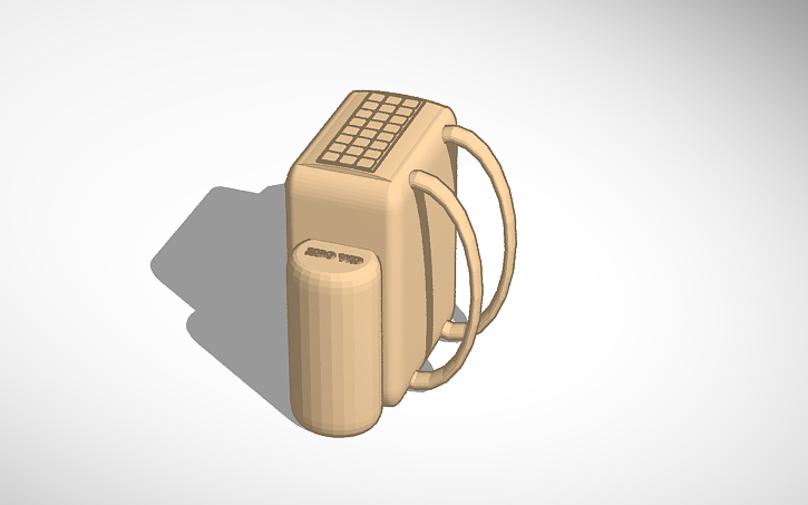 3D design Backpack (outside) - Tinkercad