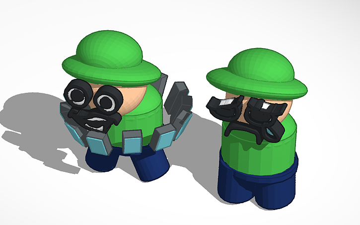 3D design FNF DAVE AND BAMBI GOLDEN APPLE:BANDU & SAD BANDU | Tinkercad