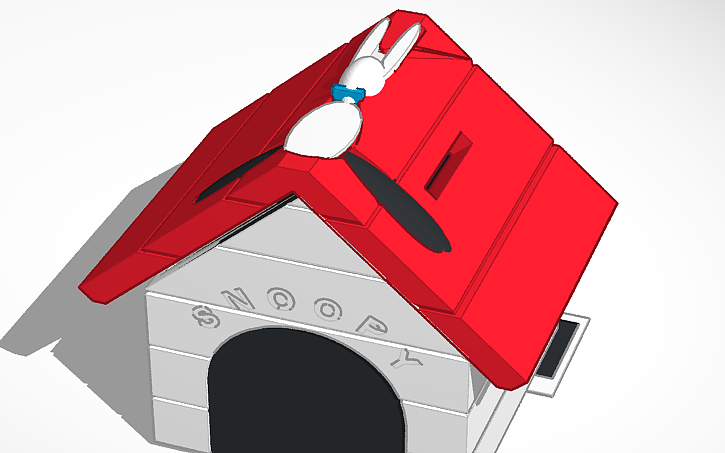 3D design Snoopy house - Mariana Sá | Tinkercad