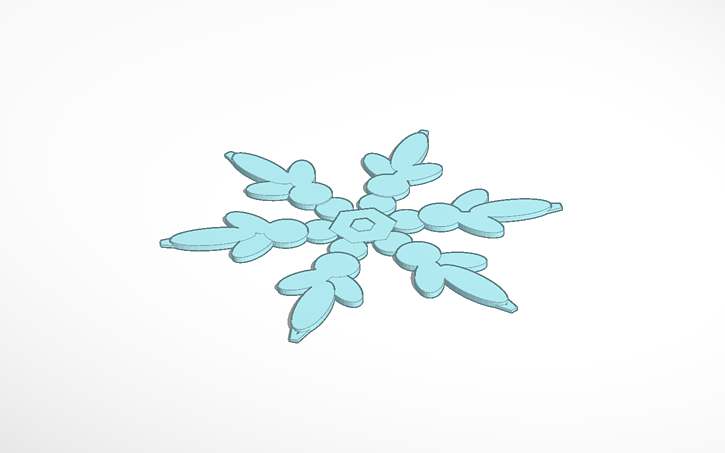 3D design Snowflake - Tinkercad