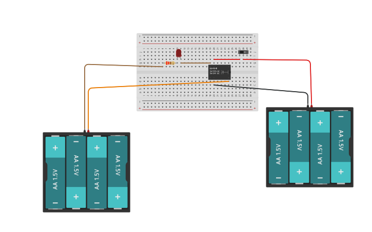 Circuit design Rele_led | Tinkercad