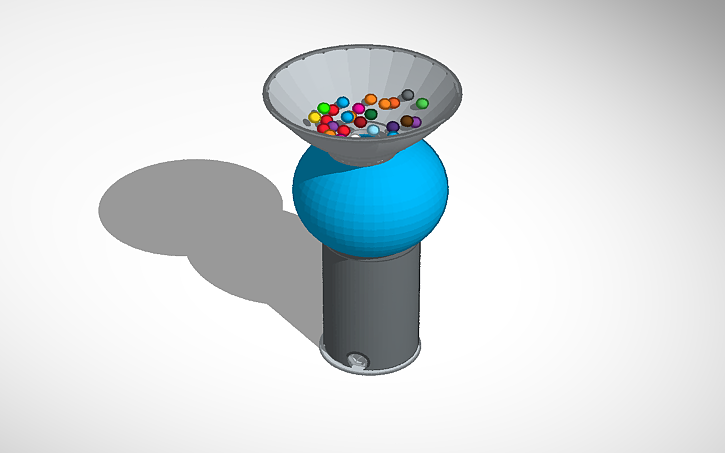 3d Design Gumball Machine Simlab Tinkercad